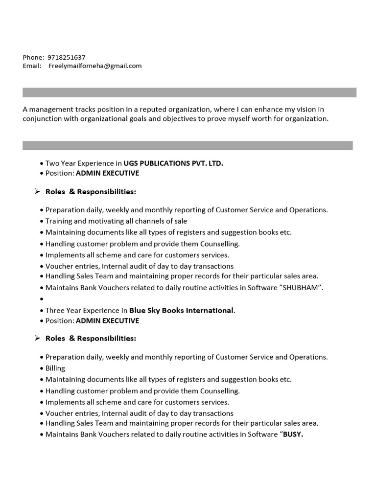 Neha Resume | PDF | Business