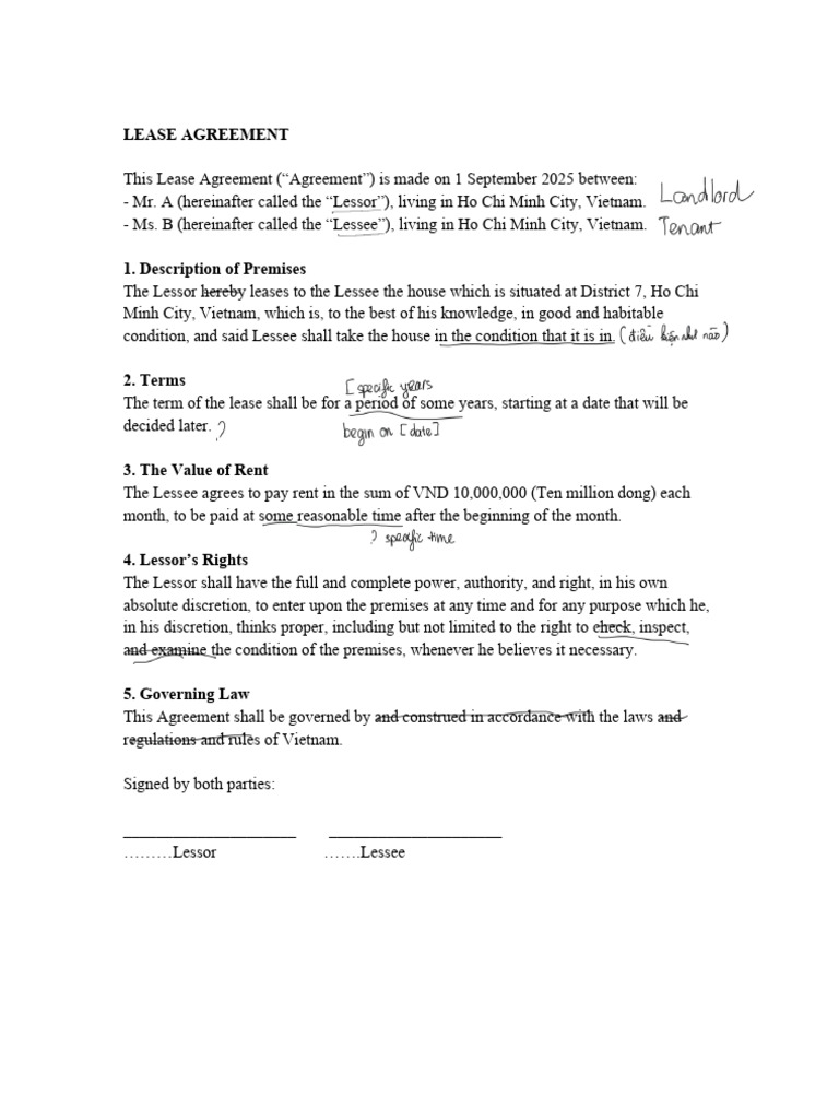 Lease Agreement Ss | PDF