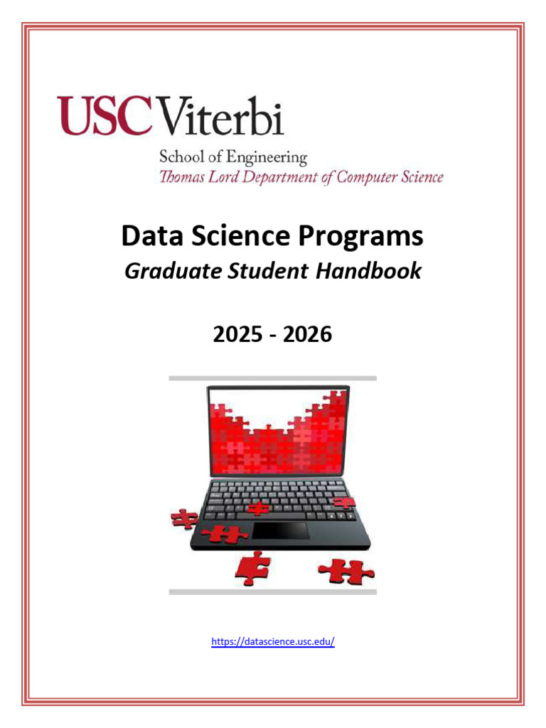 DSCI Graduate Student Handbook 2025-26 | PDF | Test Of English As A ...