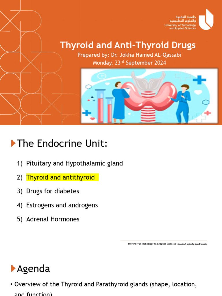 02 Thyroid and Anti-Thyroid Drugs | PDF | Thyroid | Hypothyroidism