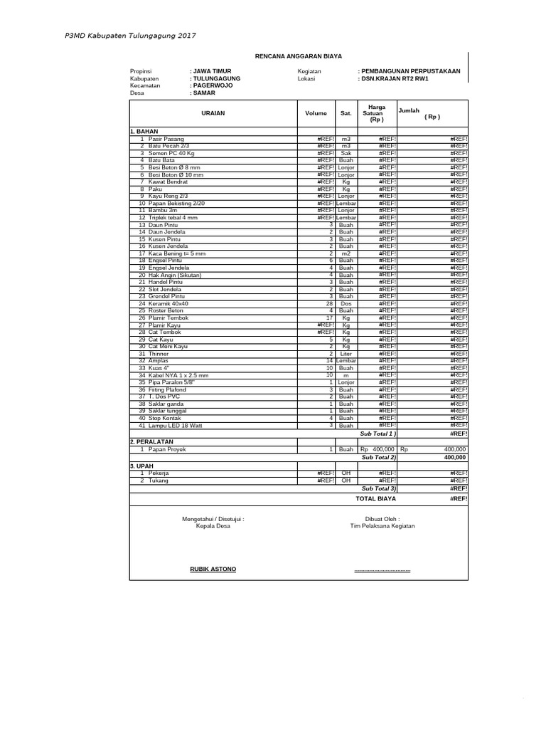 Rab Proposal TPT Kalirejo 1 3 | PDF