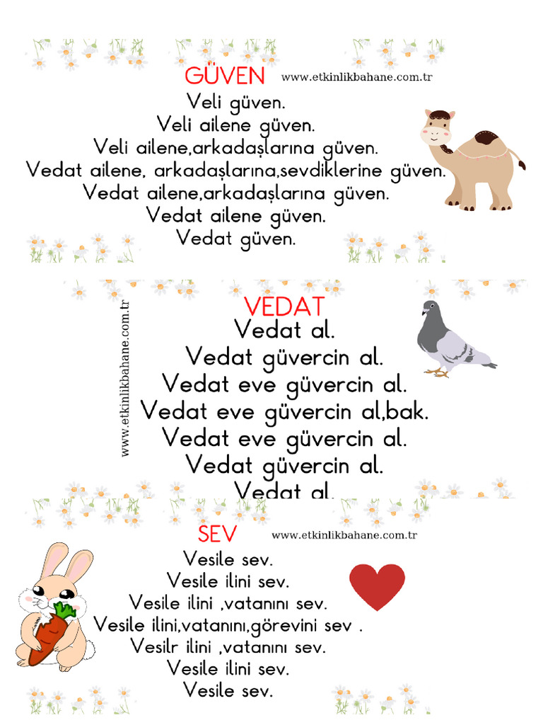 V Sesi Hizli Okuma Metinleri | PDF