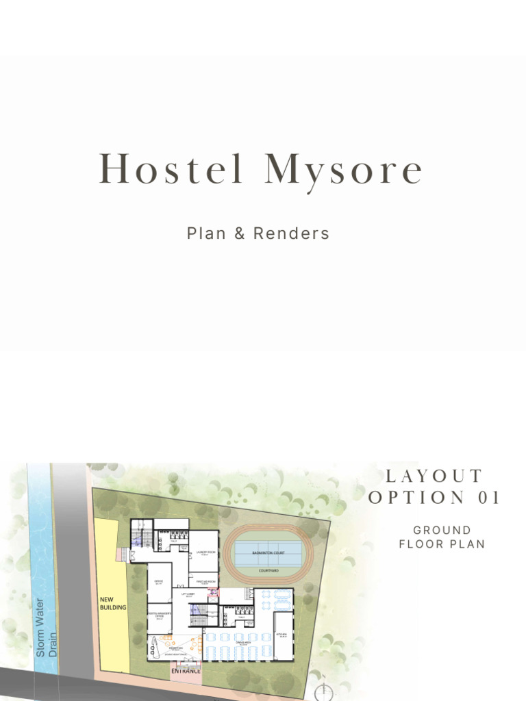 20251231 Mysore Hostel Plan & Renders V5 | PDF