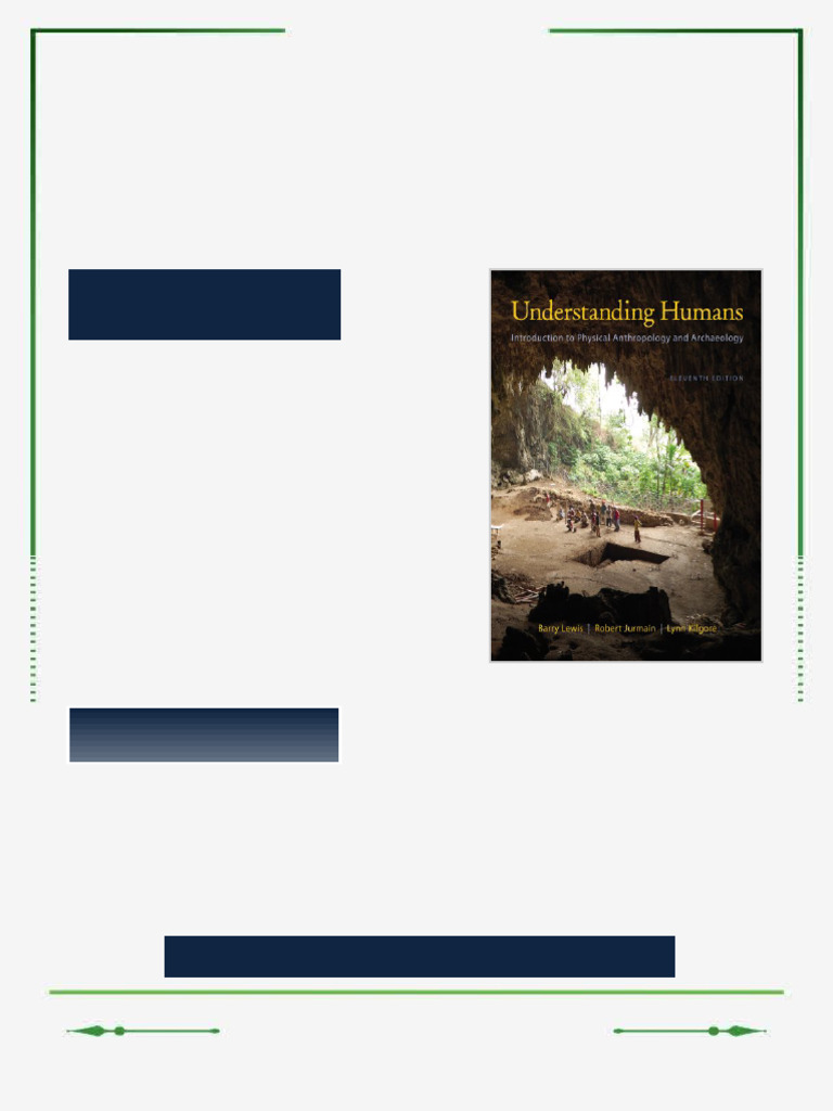 Cengage Advantage Books Understanding Humans An Introduction to ...