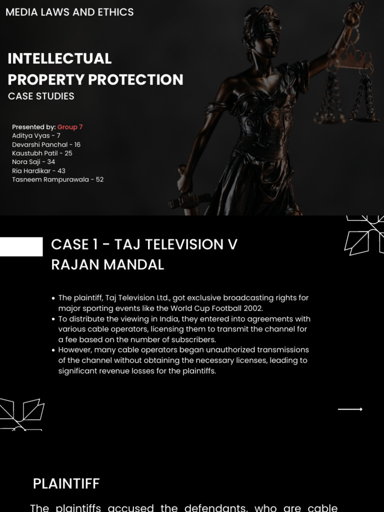 Case Studies Group 7 PDF | PDF | Copyright Infringement