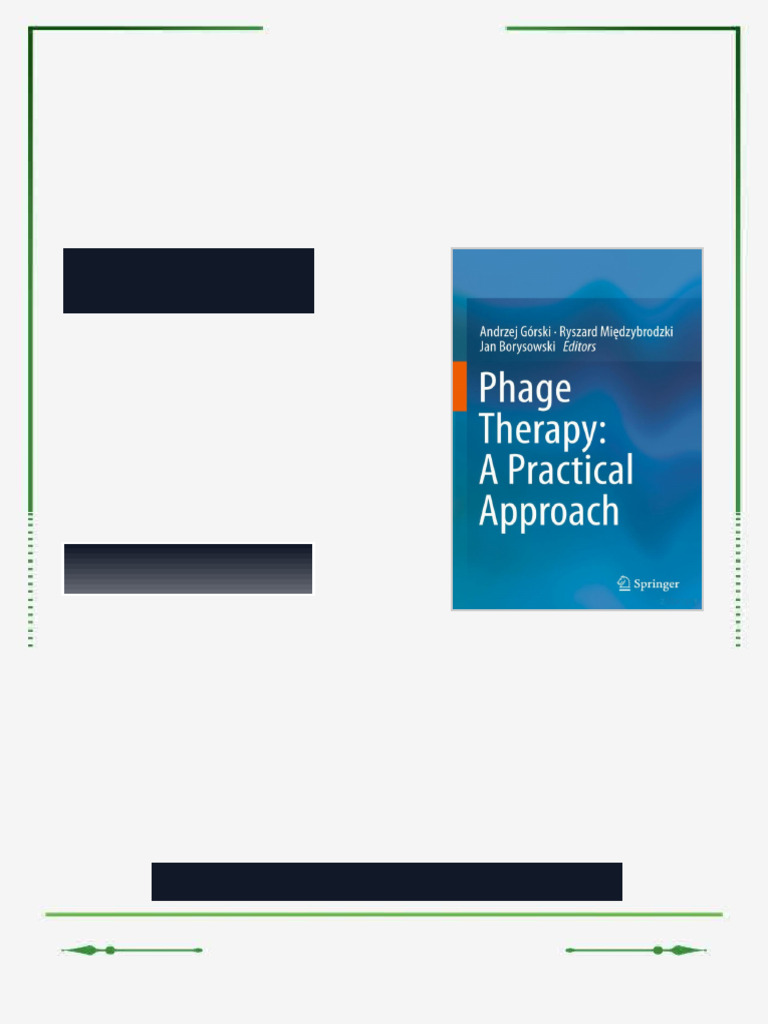 Phage Therapy A Practical Approach Andrzej Górski eBook plus content ...