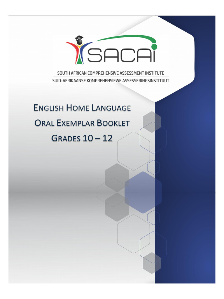 English Oral Assessment Guide Grades 10-12 | PDF | Educational ...