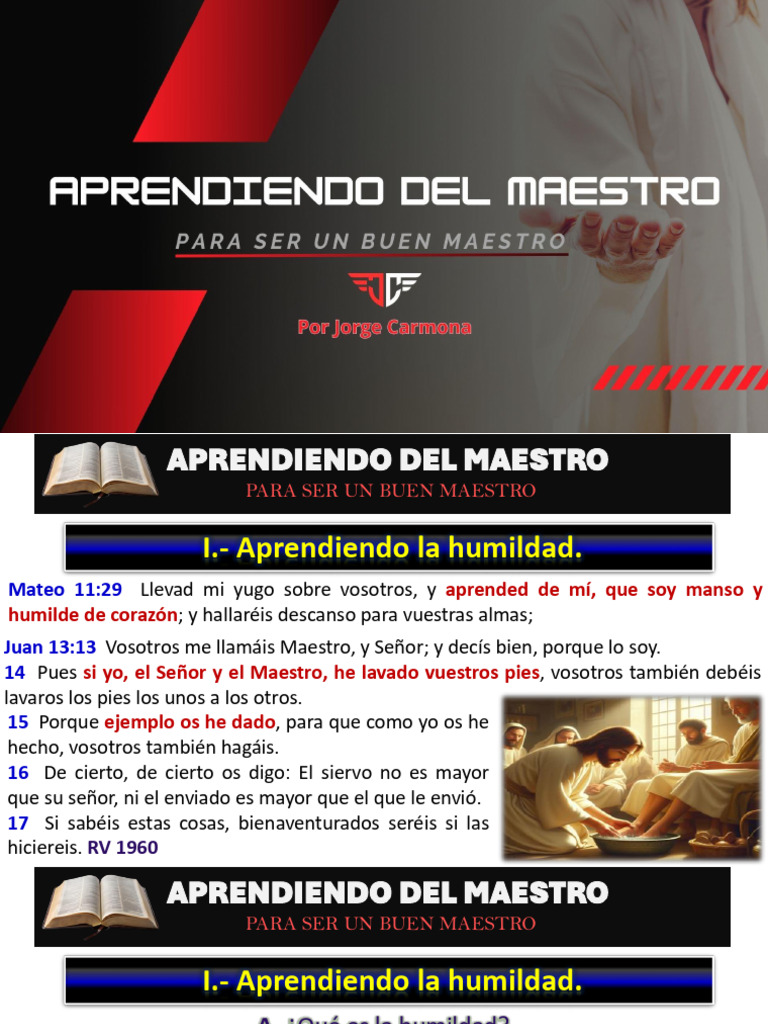 Lecciones de Humildad y Servicio | PDF | Jesús | Evangelio de Mateo
