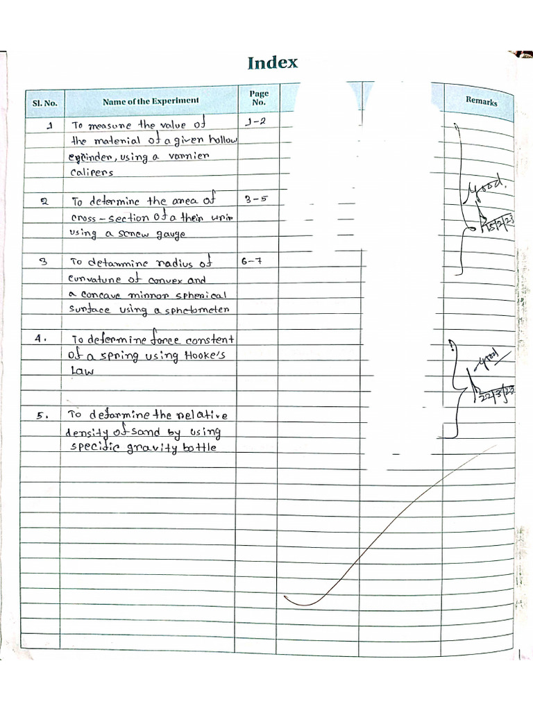 Applied Physics-I Lab Material | PDF