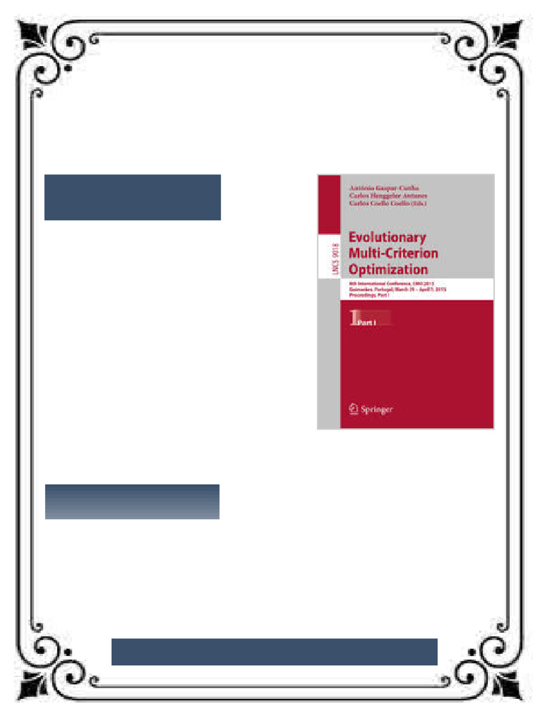 Evolutionary Multi Criterion Optimization 8th International Conference ...