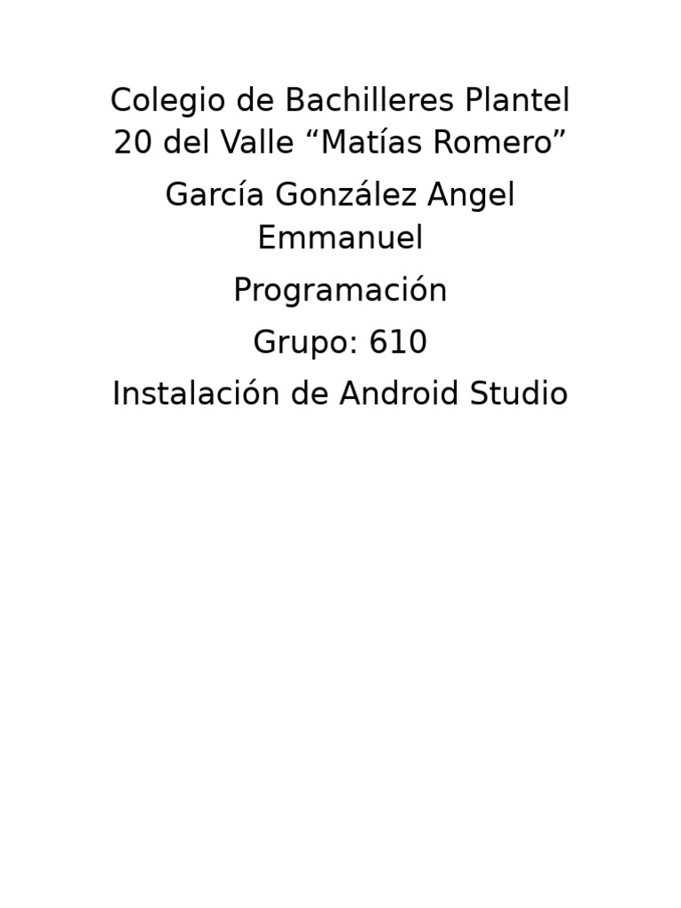 Programacion Android Studio | PDF