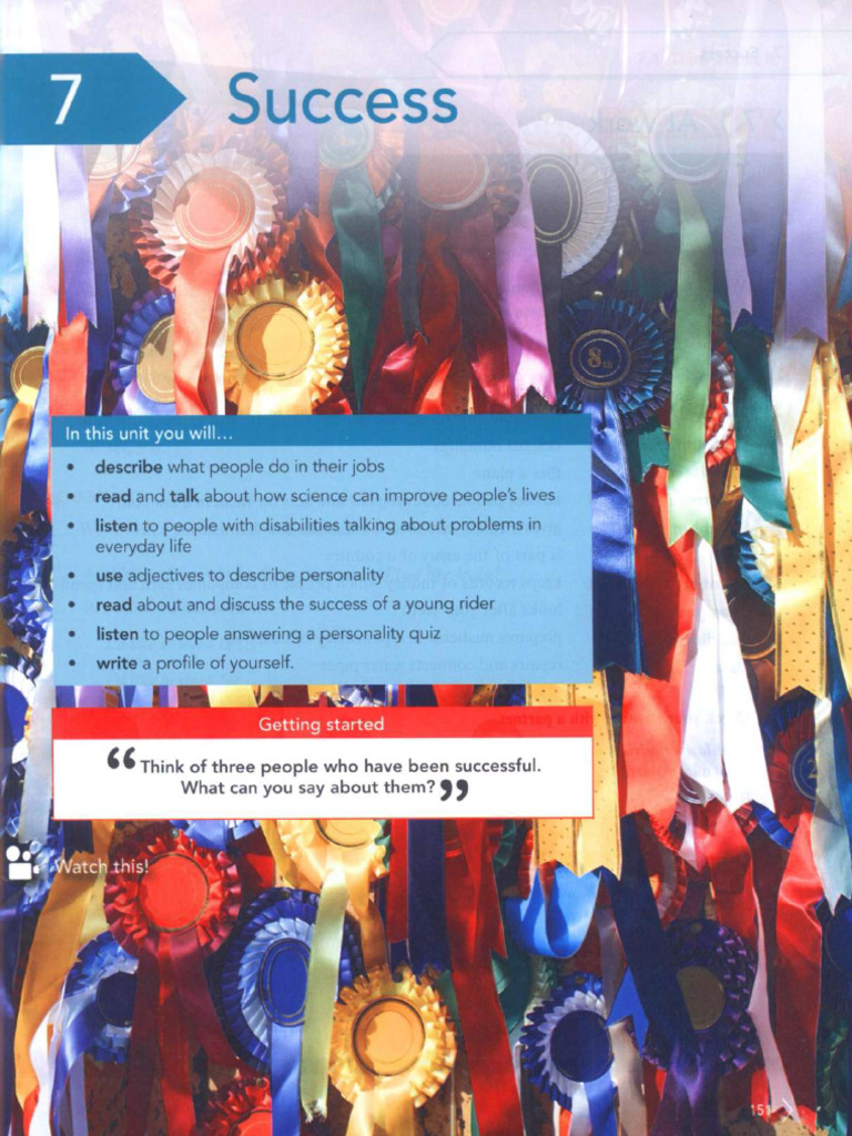 UNIT 7 SUCCESS - Cambridge Global English 7 Learners Book | PDF
