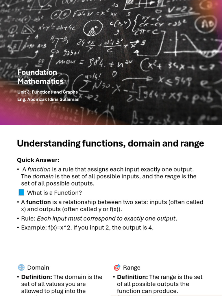 Understanding Functions and Graphs | PDF