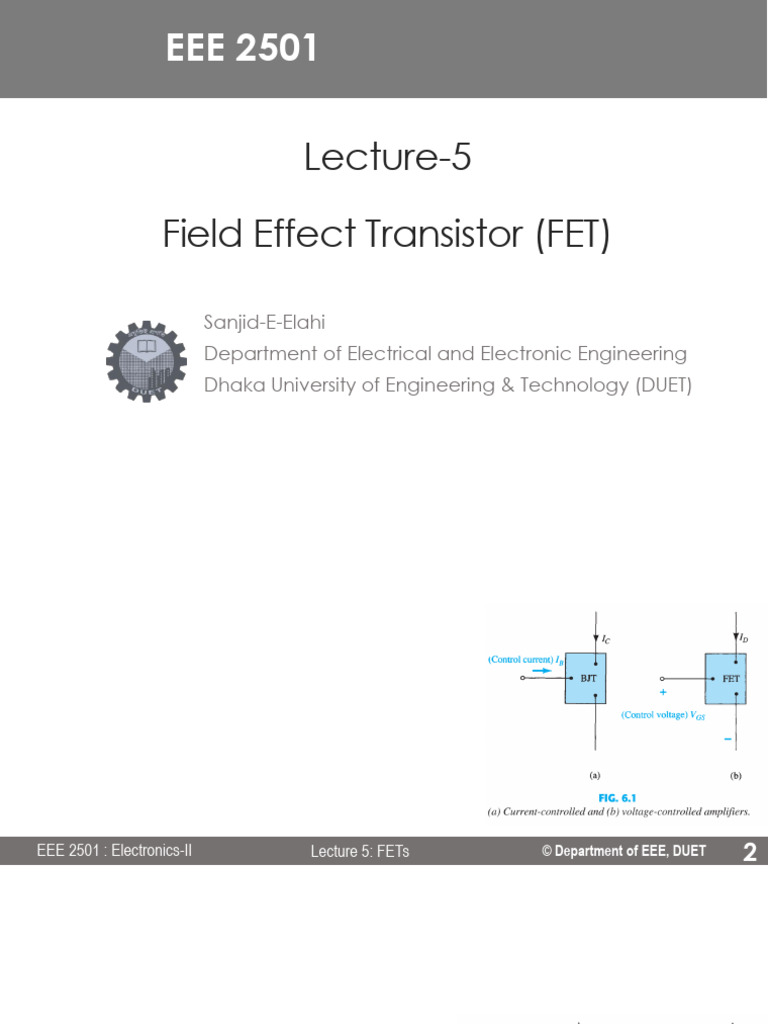 FET Basics: Field Effect Transistors Explained | PDF | Field Effect ...
