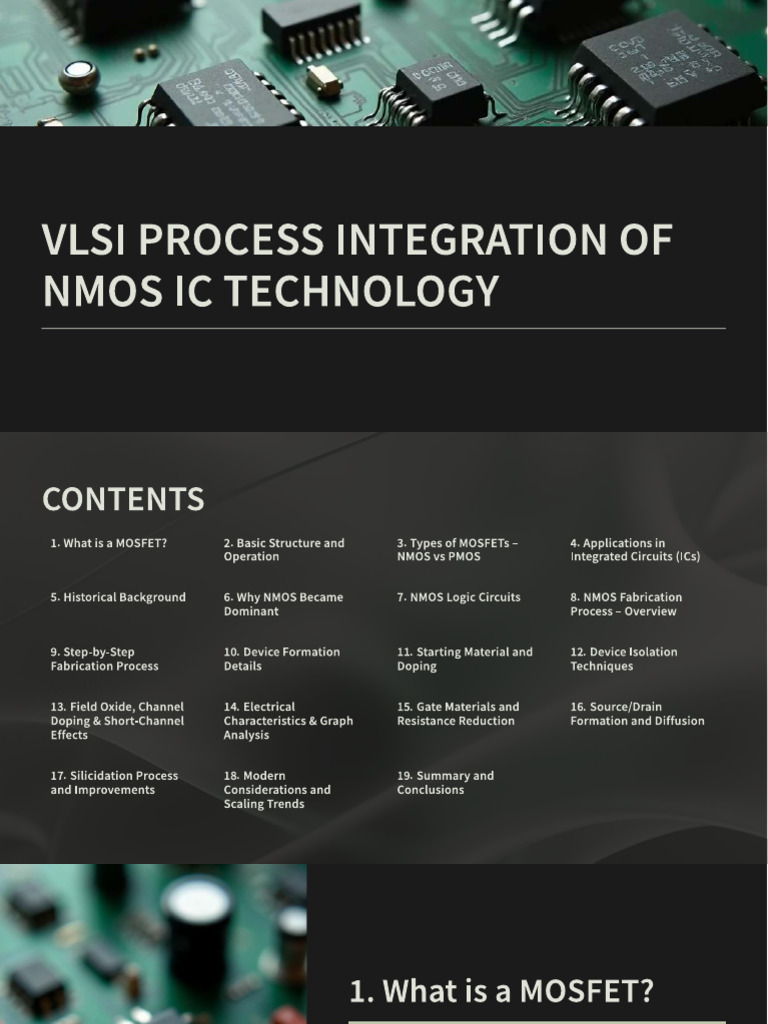 NMOS IC Technology: VLSI Process Integration | PDF | Mosfet | Field ...