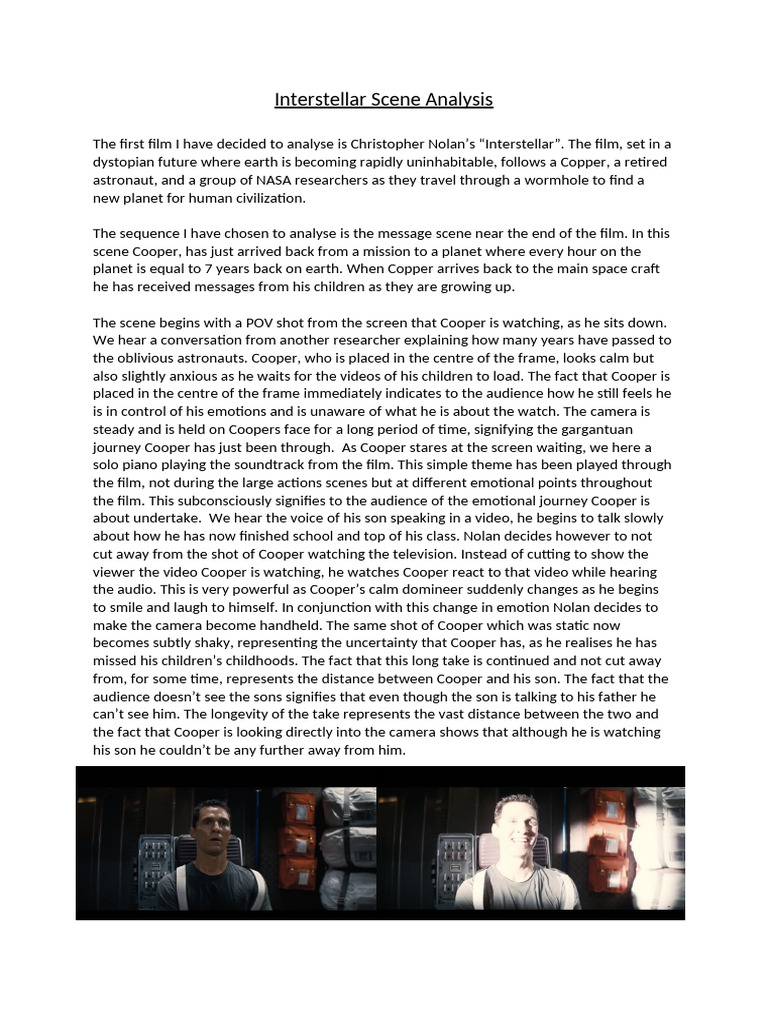 Interstellar Scene Analysis | PDF