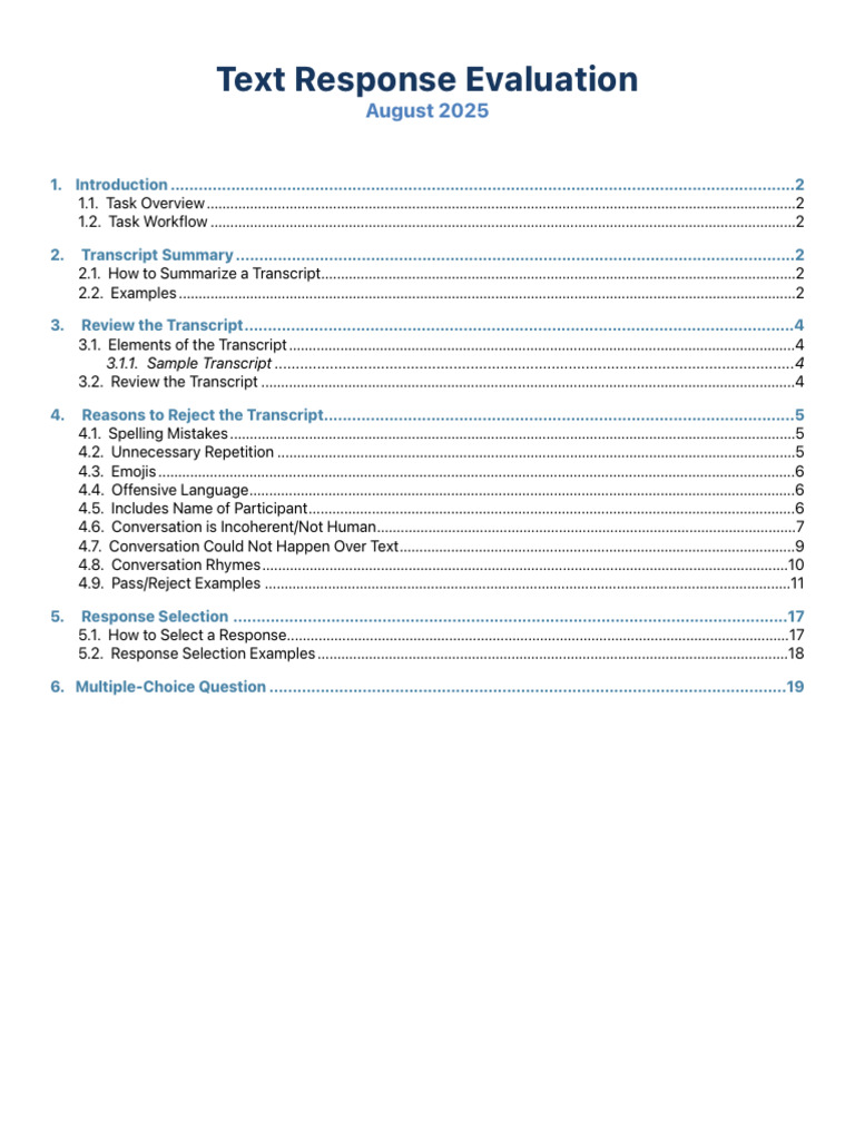 Conversation Rating Guidelines | PDF | Ellipsis