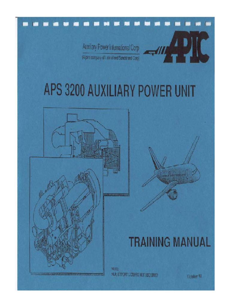 APS3200 Old Training Book | PDF
