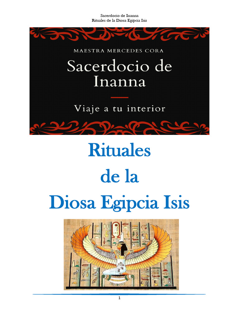 Rituales de la Diosa Isis en Egipto | PDF | Isis | Osiris