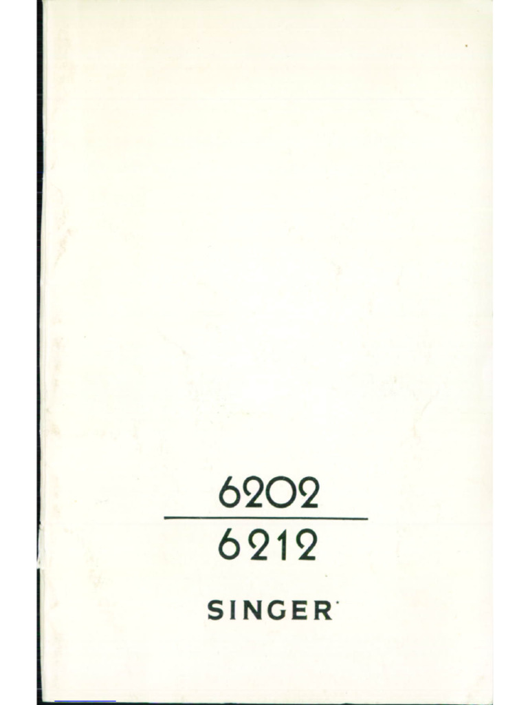 Singer 6202 6212 Extracted | PDF