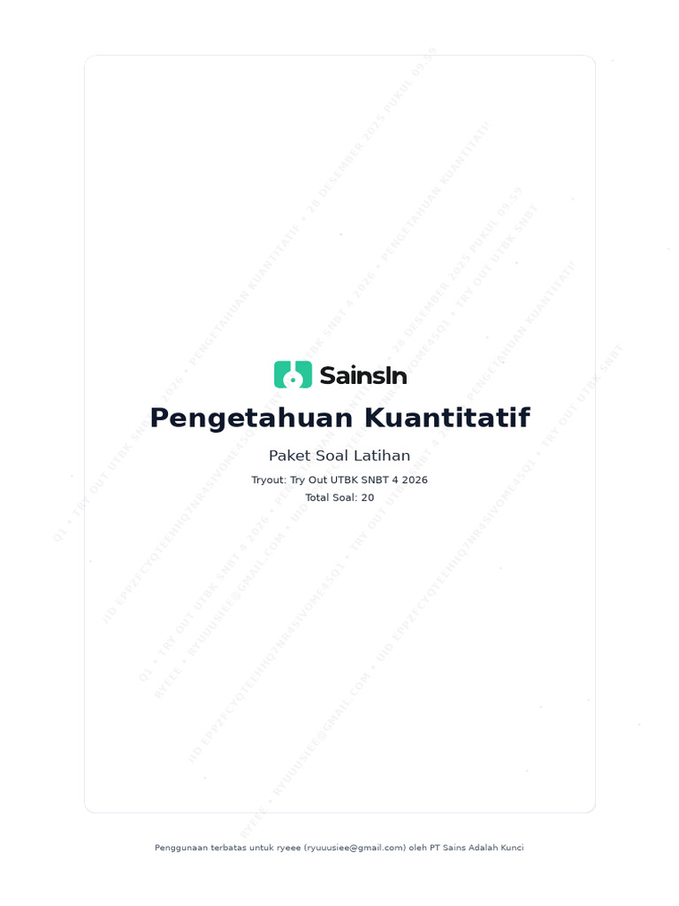 Sainsin_Latihan_TO150_M16_2025-12-28 | PDF