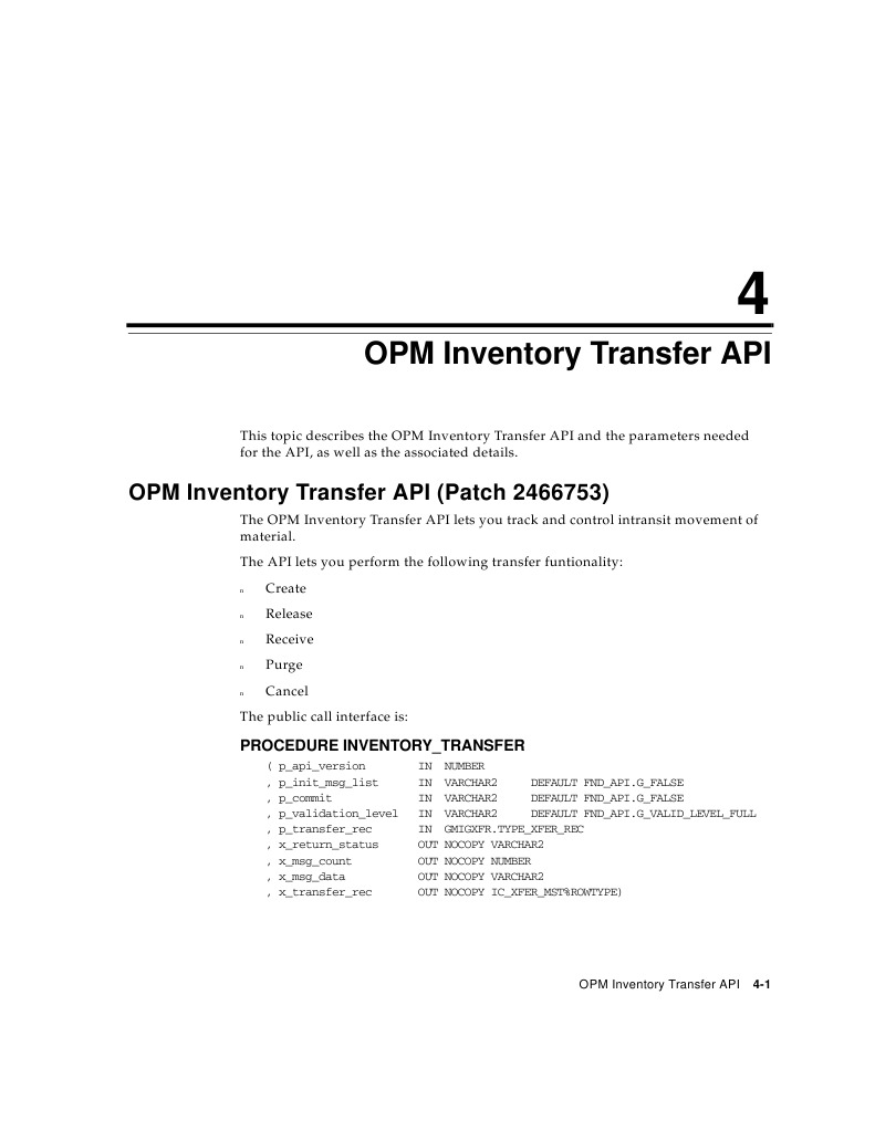 OPM Inventory Transfer API | PDF | Application Programming Interface ...