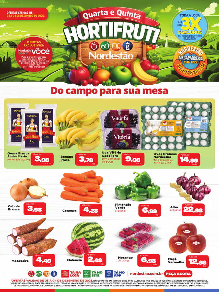 488 [NATAL] ENCARTE NORDESTÃO HORTIFRUTI (QUA-QUI) 03.12 A 04.12 | PDF ...