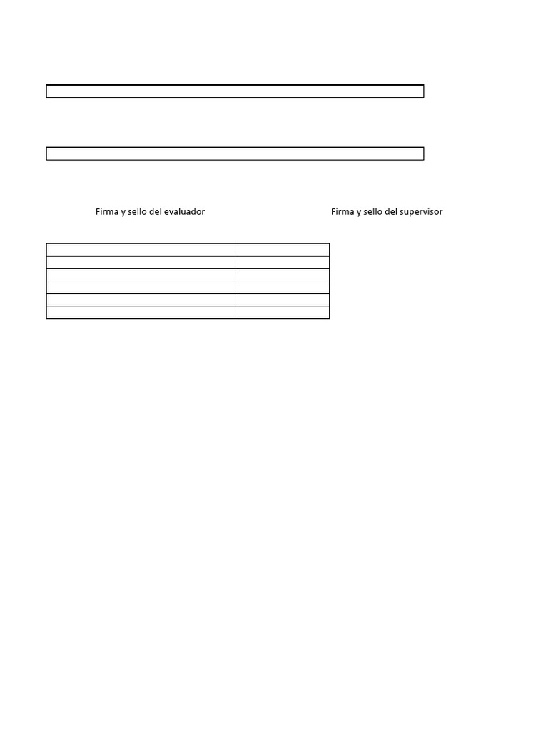 Hoja de Evalucion Parte Trasera | PDF