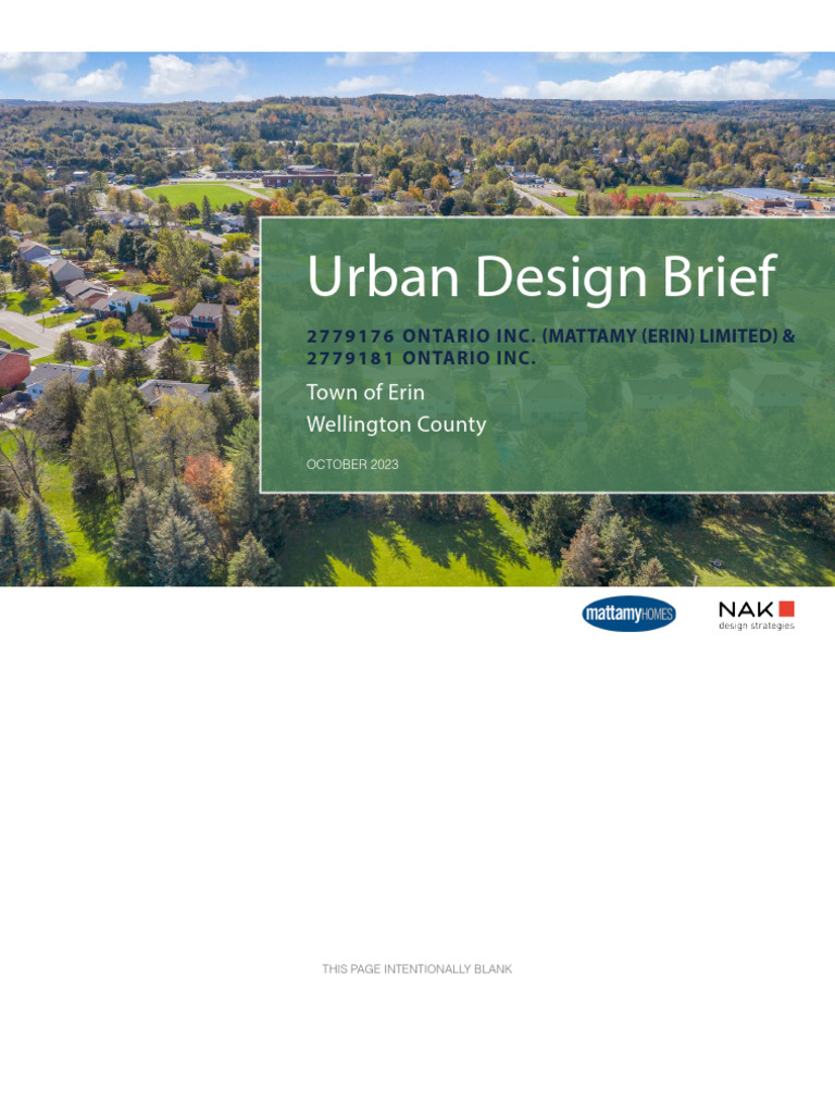 Urban Design Brief 5520 and 5552 Eighth Line 2023-10-18 | PDF | Street ...