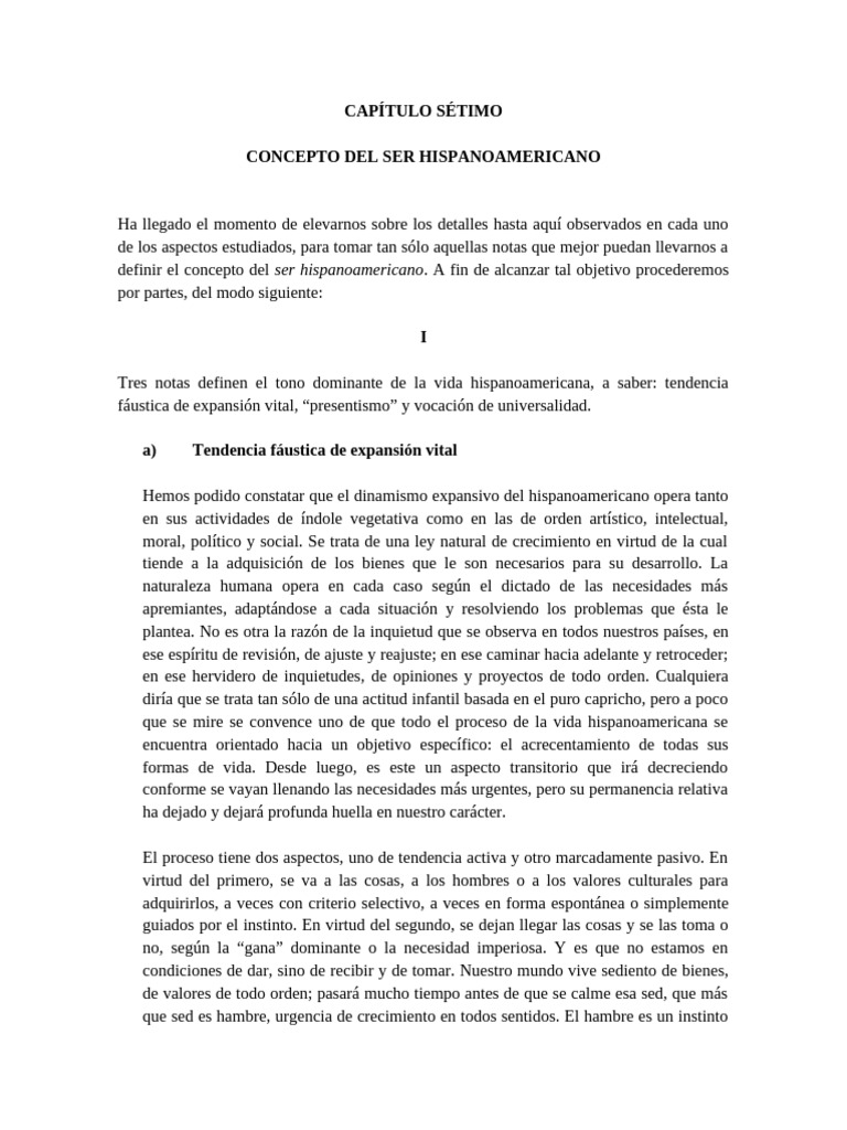 Concepto del Ser Hispanoamericano | PDF | Tolerancia | Ideologías