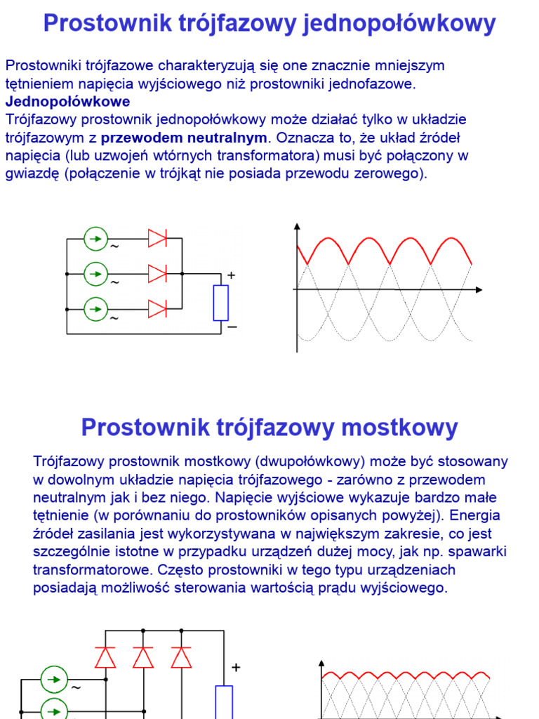 Zasil-03 Prostowniki Trófazowe I Sterowane | PDF
