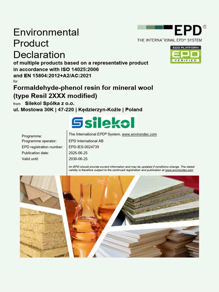 EPD Document EPD-IES-0024739_001 En | PDF | Life Cycle Assessment ...