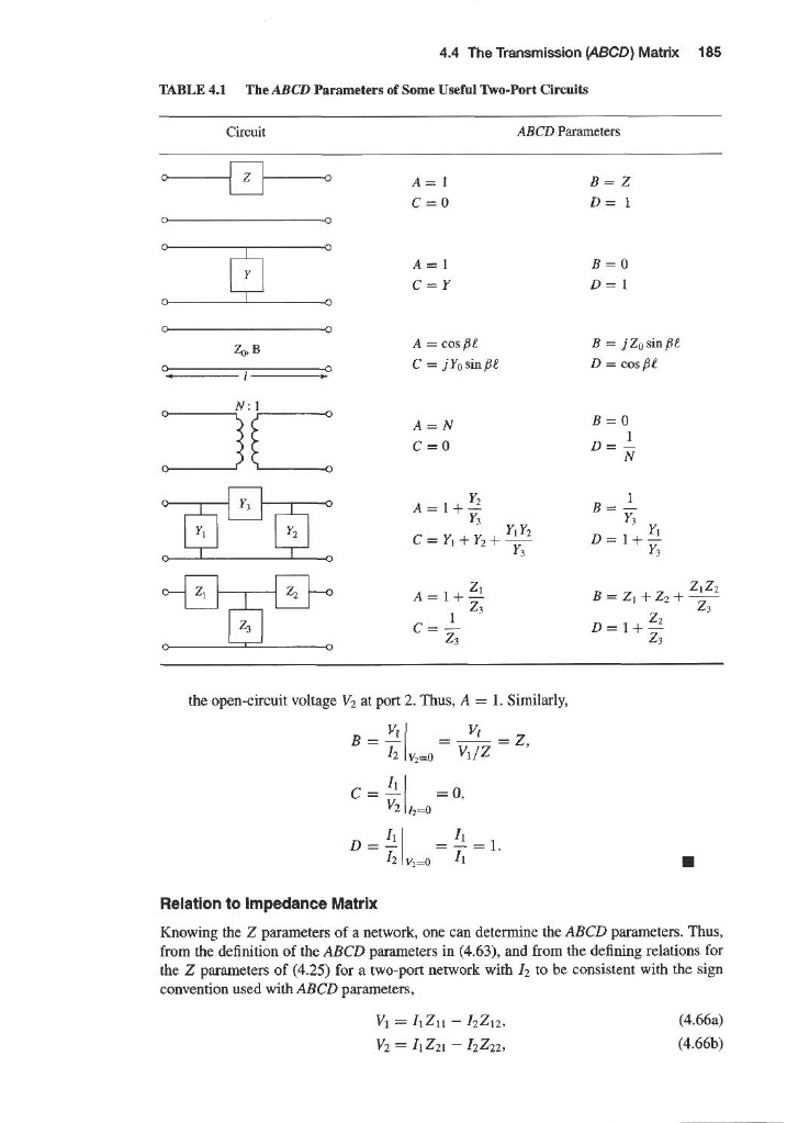 ABCD Parameters in Two-Port Circuits | PDF | Science & Mathematics ...