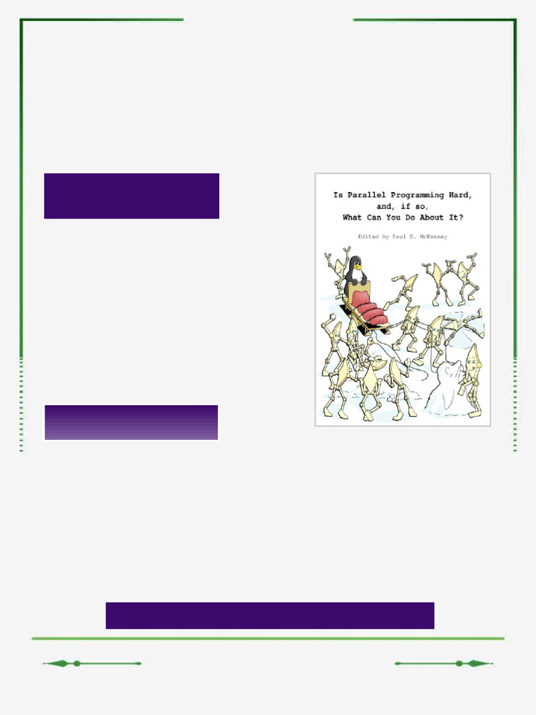 Is Parallel Programming Hard And If So What Can You Do About It Paul E ...