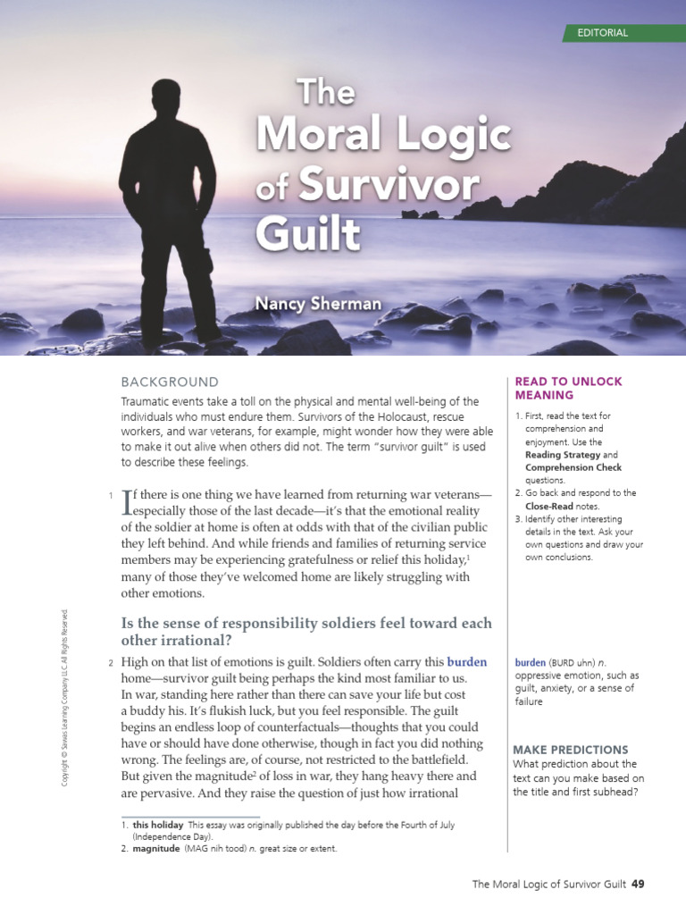 The Moral Logic of Survivor Guilt | PDF | Empathy | Conscience