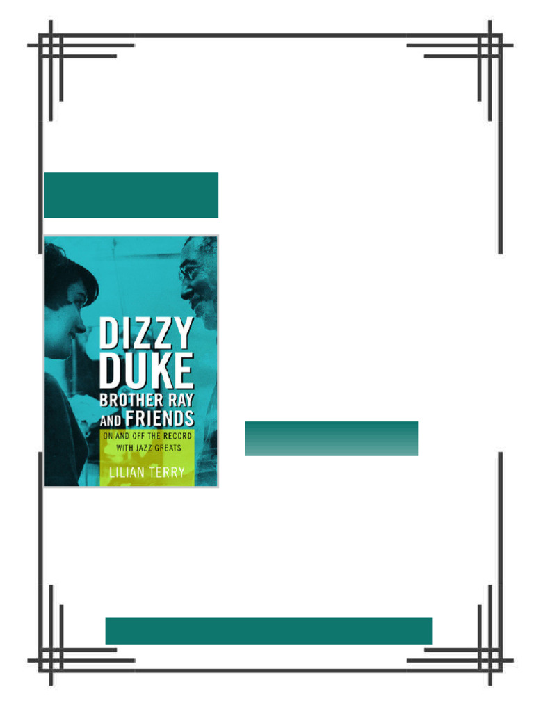 Dizzy Duke Brother Ray and Friends On and Off The Record With Jazz ...