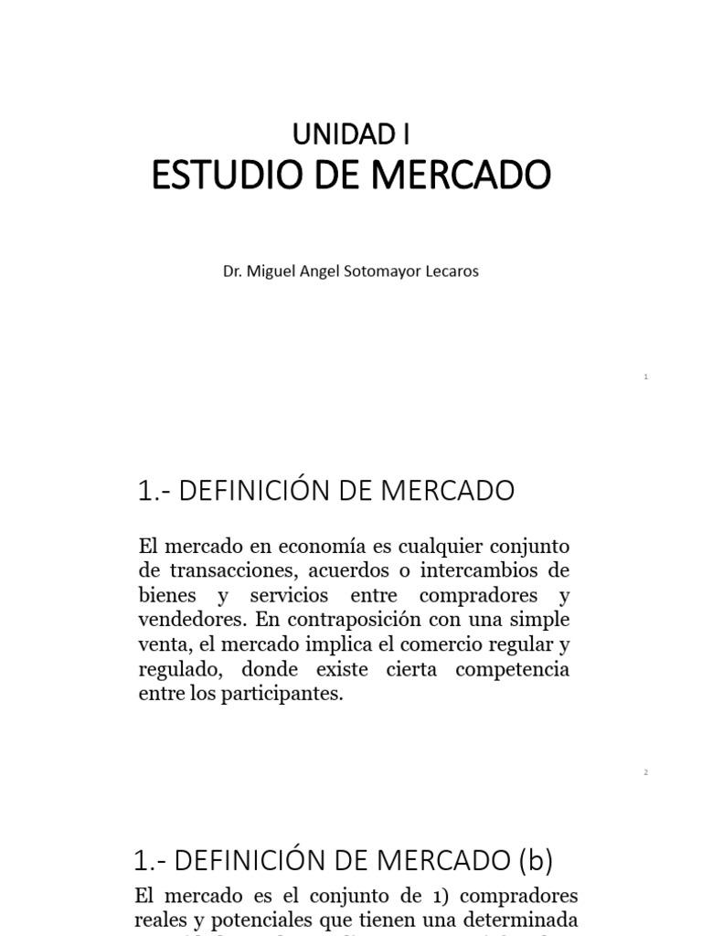 Definición y Tipos de Mercado | PDF | Mercado (economía) | Monopolio