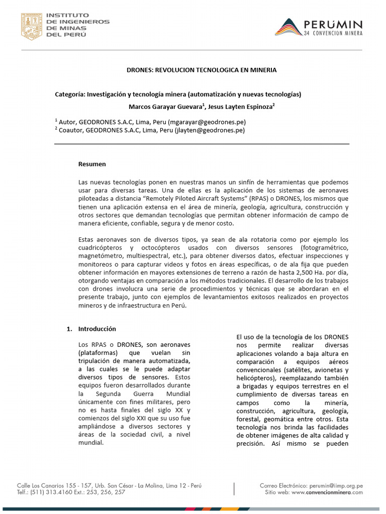 Marco Teorico_Drones Ala Fija_300 000 074 178 | PDF
