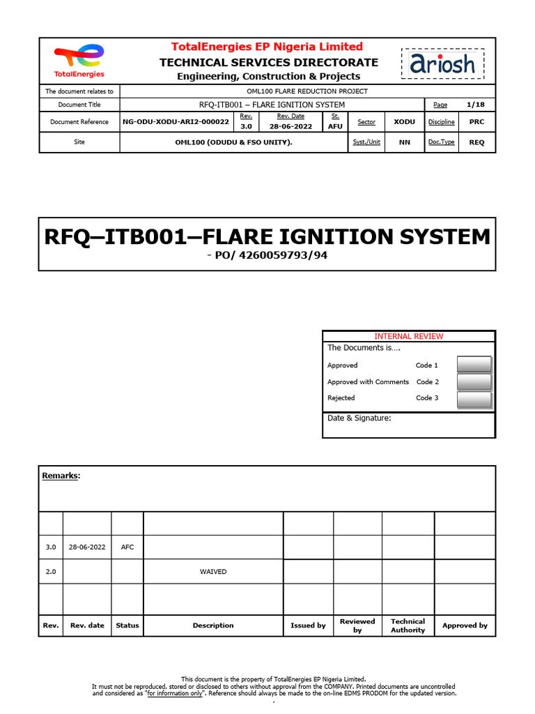 Sample Project RFQ | PDF | Per Diem | Specification (Technical Standard)