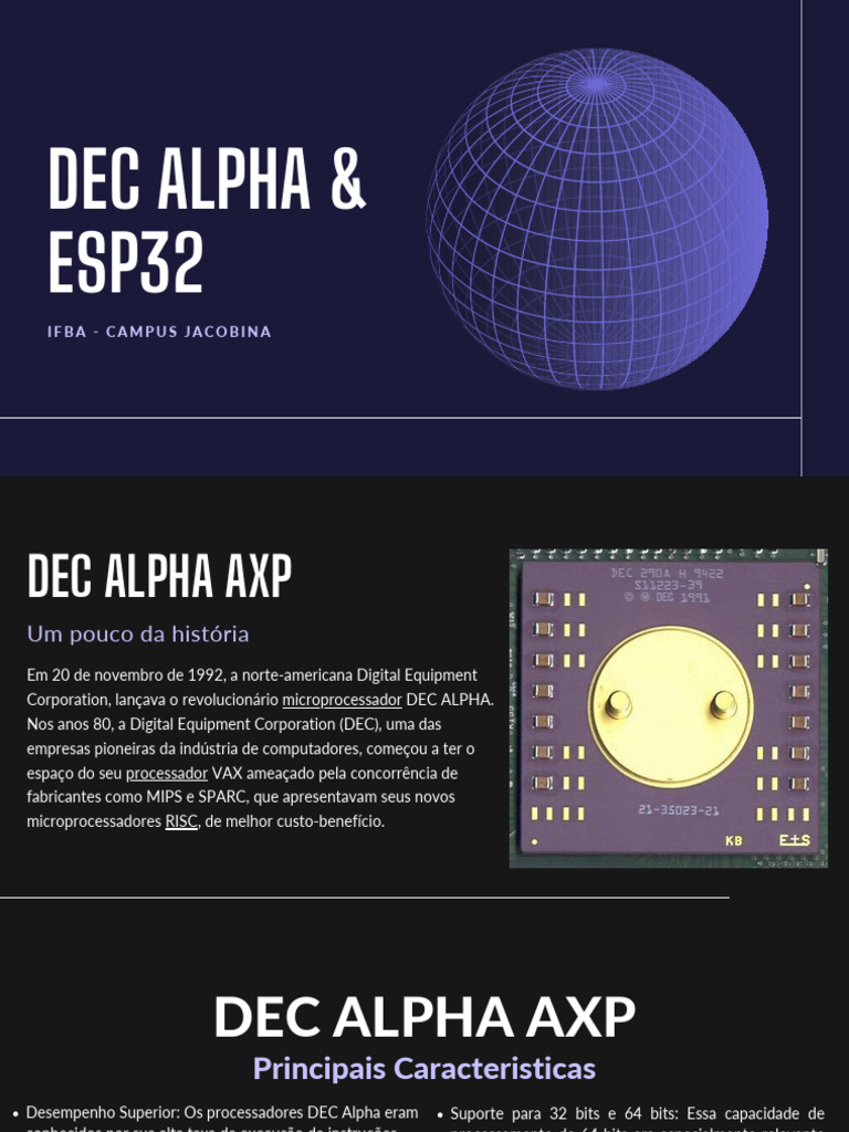 Arquitetura_de_Computadores,_DEC_Alpha_e_ESP32,_Luiz_Carlos_1 | PDF ...
