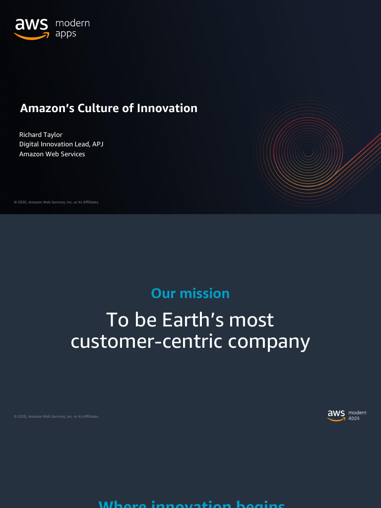 Amazon's Customer-Centric Innovation Culture | PDF | Amazon Web ...