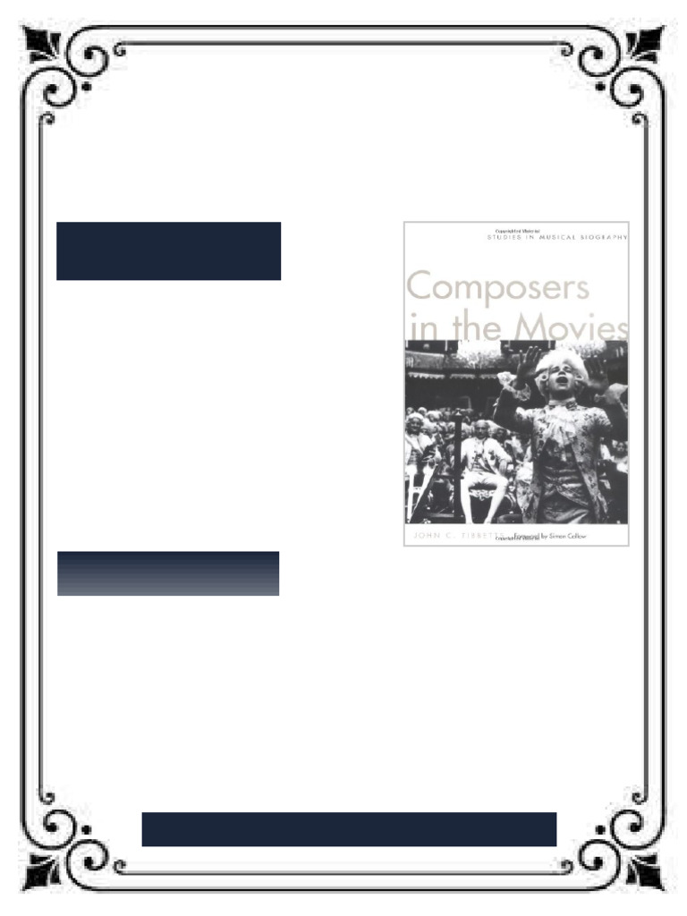 Composers in the Movies Studies in Musical Biography First Edition ...