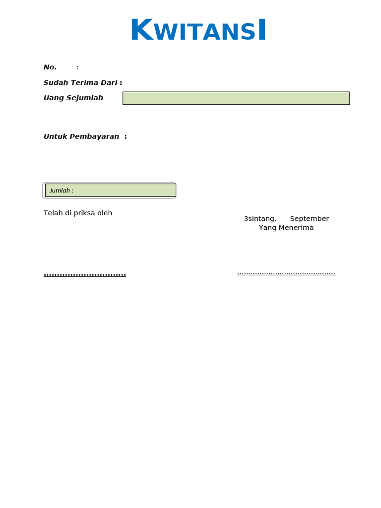 KWITANSI | PDF
