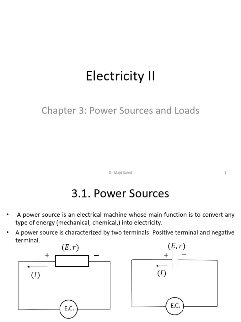 Electricity II - CHAPTER 3 | PDF | Electric Power | Series And Parallel ...