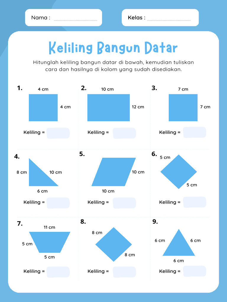 Soal Keliling Segitiga Dan Segi Empat | PDF