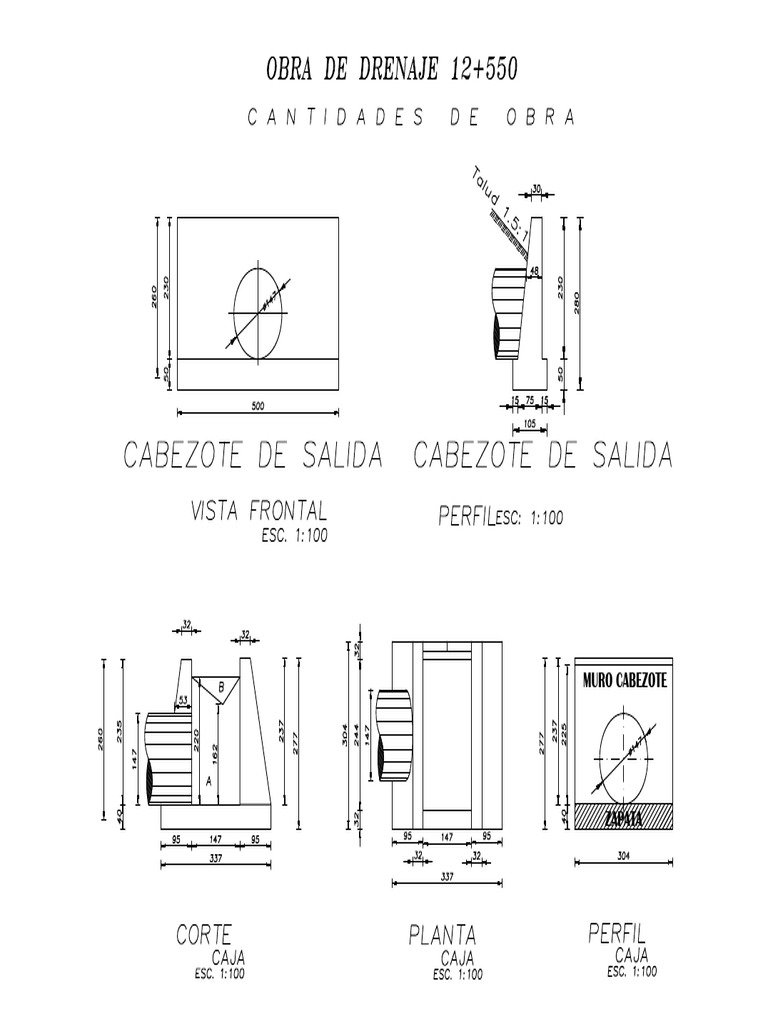 Destajo Obra 12+550 | PDF