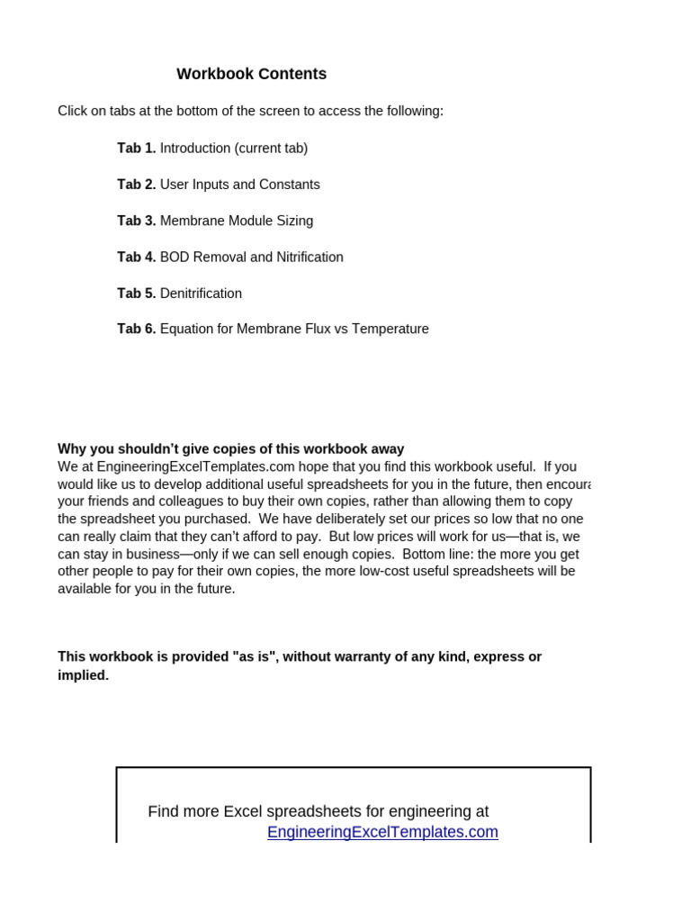 MBR Process Design Calculations - US Units01 (AutoRecovered) | PDF ...