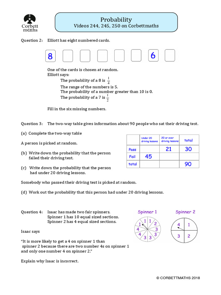 Probability PDF Pages 4 | PDF