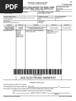 Inward Cargo Manifest Instructions | PDF | U.S. Customs And Border ...