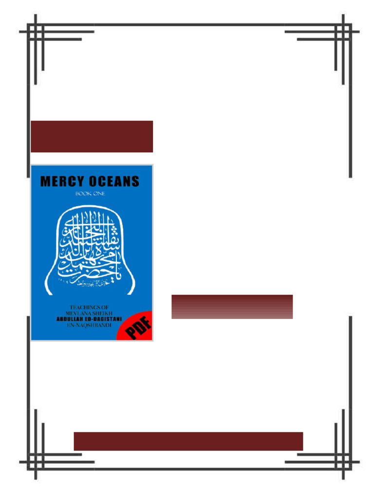 Mercy Oceans Book One 1400 H. (1980 A.D.) 3rd Edition Muhammad Nazim ...